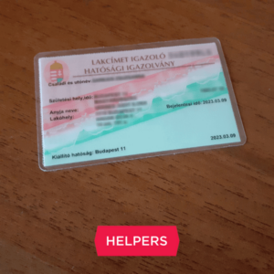 All about the Hungarian address card - Helpers Hungary